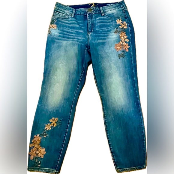 Miracle Jeans | Jeans | Vtg Miracle Jean Embroidered Divine Ankle Fit ...